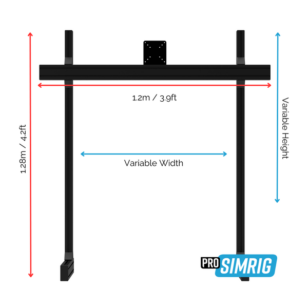Monitor Stand - Single Monitor (PRO SIMRIG) – Race Anywhere