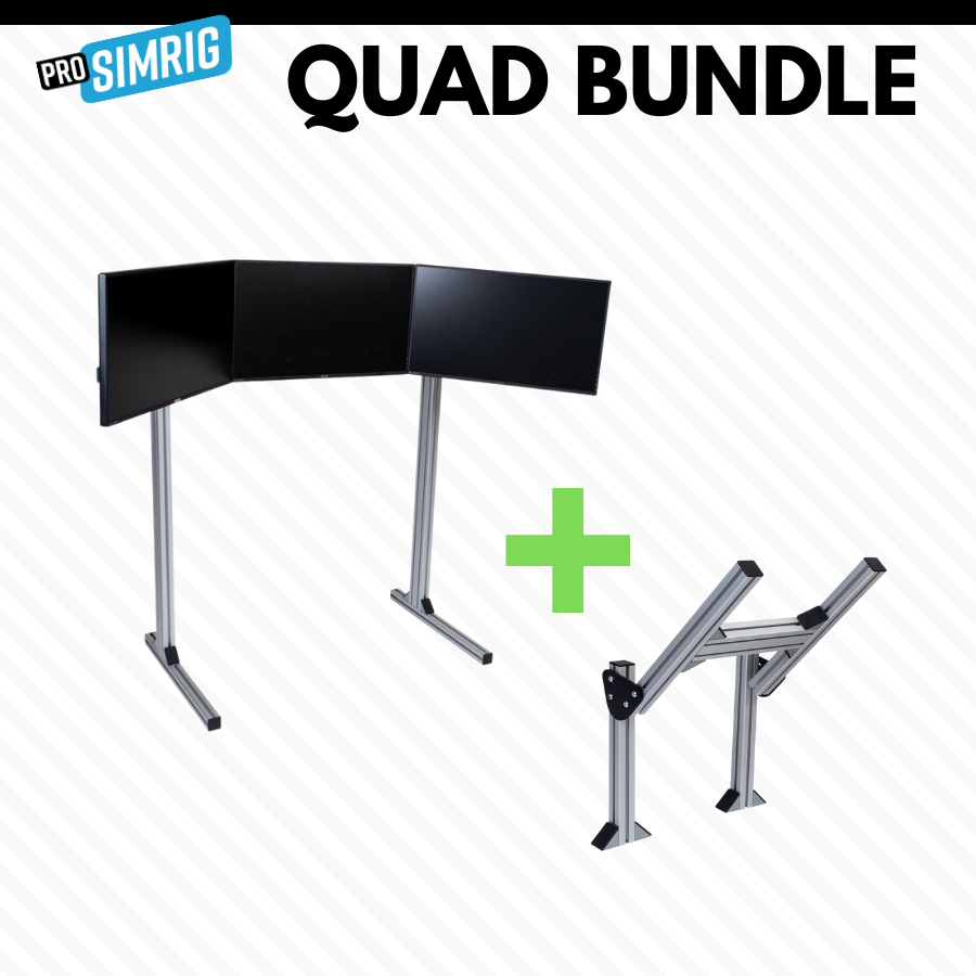Quad Monitor Bundle (Triples + Top) (PRO SIMRIG) – Race Anywhere